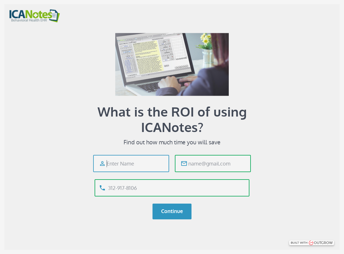 What is the ROI of using ICANotes?
