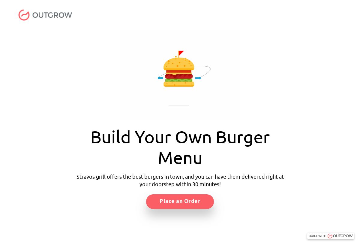 Build Your Own Burger Menu
