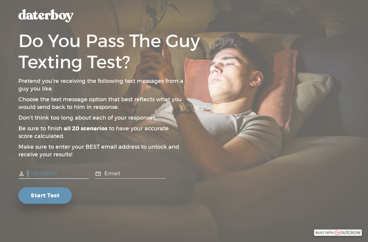 Do You Pass The Guy Texting Test?