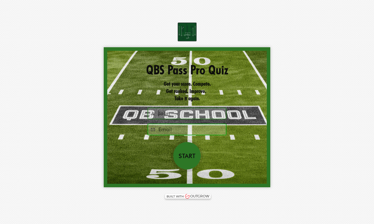 QB School Pass Pro Quiz
