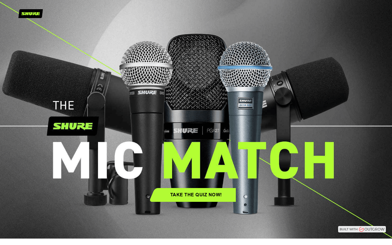 Shure Mic Match