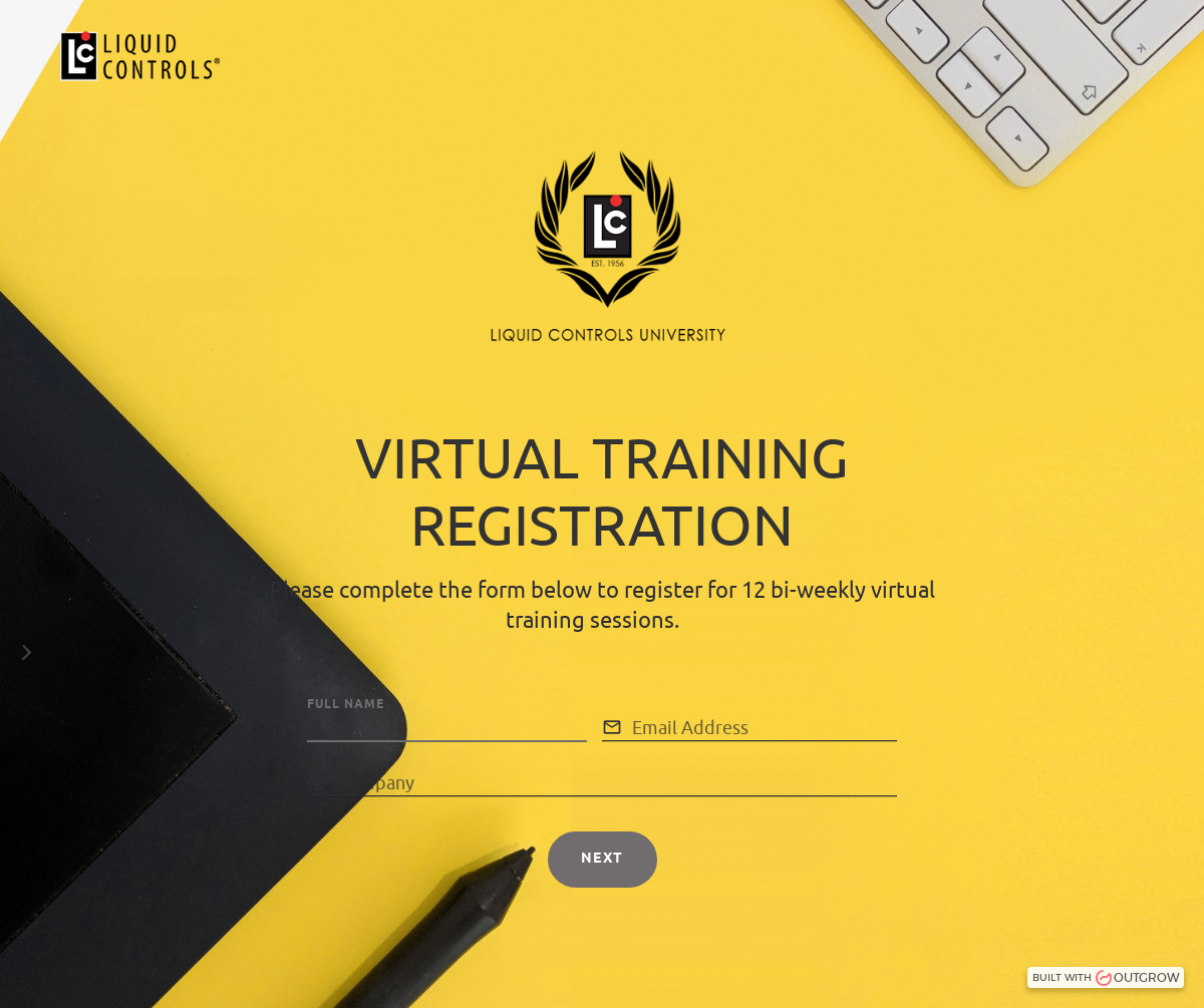 VIRTUAL TRAINING REGISTRATION