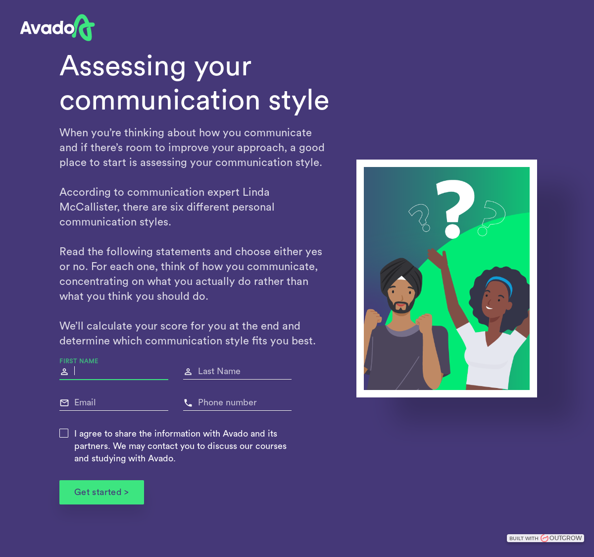 Avado - Quiz - Assessing your communication style