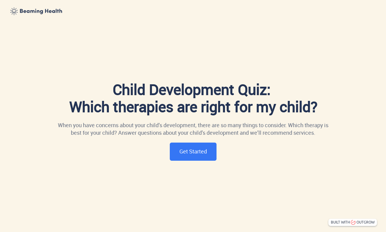 Child Development Quiz | Beaming Health