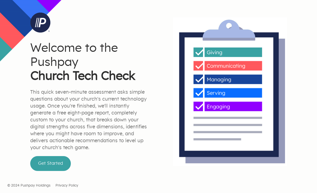 Pushpay Church Software and Technology Self Assessment
