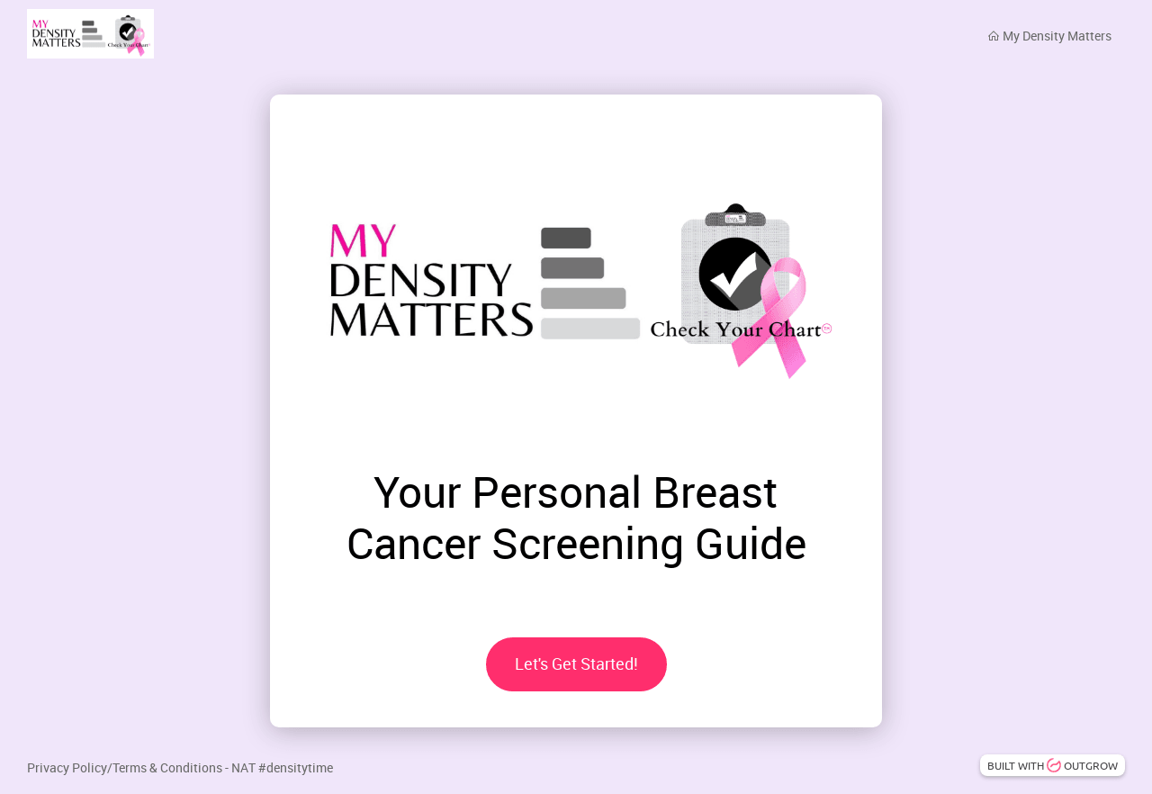 My Density Matters Breast Cancer Screening Guide