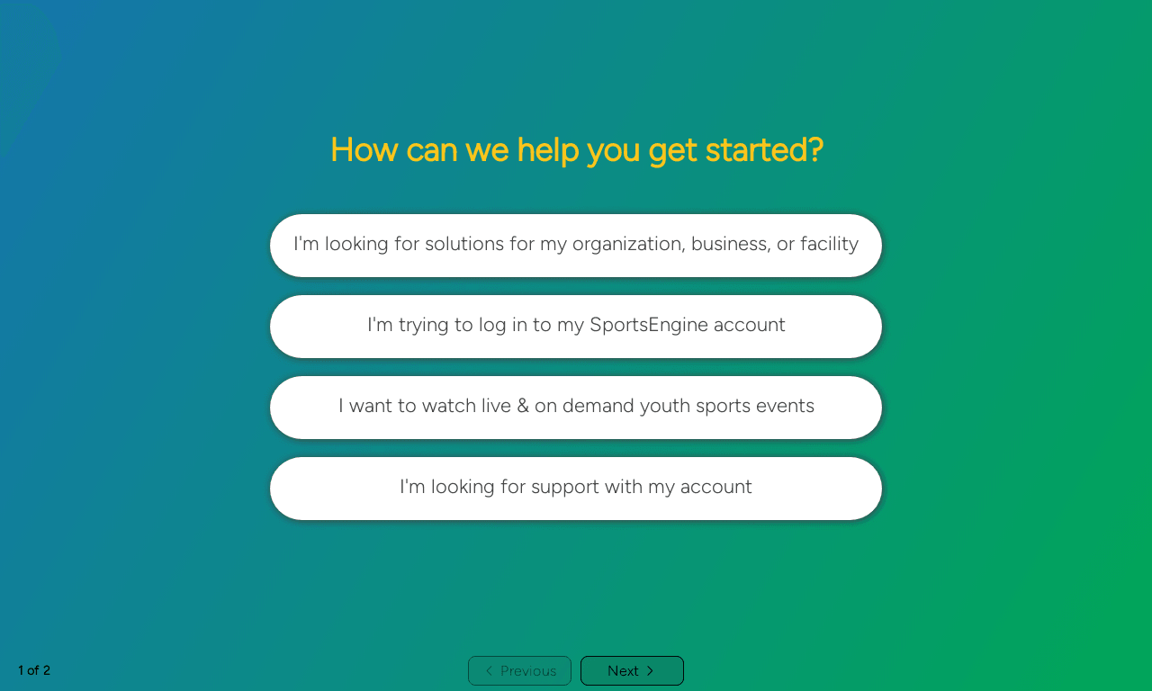 Get started with SportsEngine