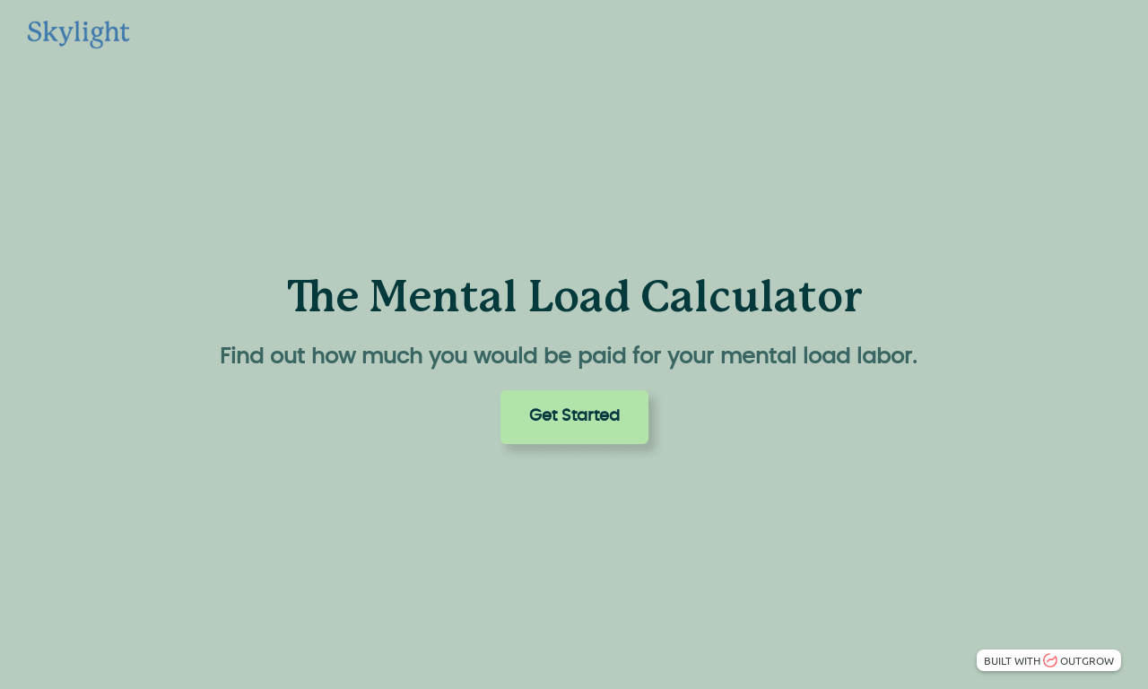 The Skylight Parental Mental Load Calculator
