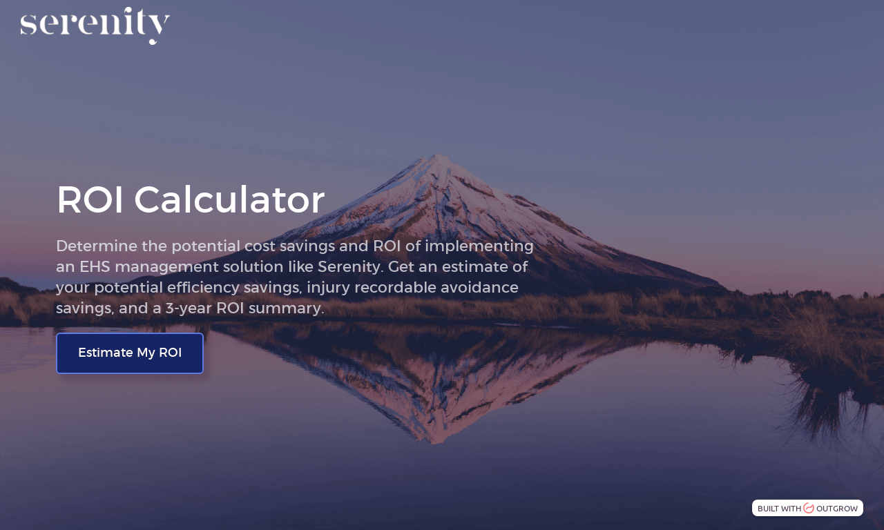 Serenity EHS ROI Calculator